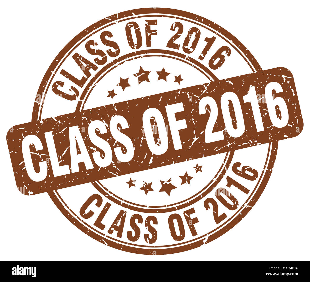 class of 2016 brown grunge round vintage rubber stamp Stock Photo - Alamy