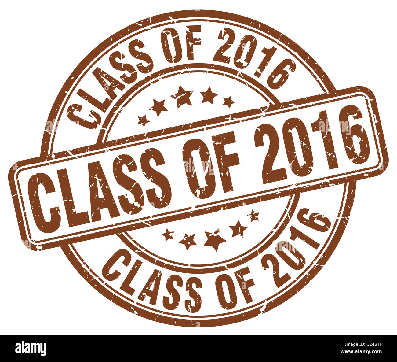 class of 2016 brown grunge round vintage rubber stamp Stock Photo - Alamy