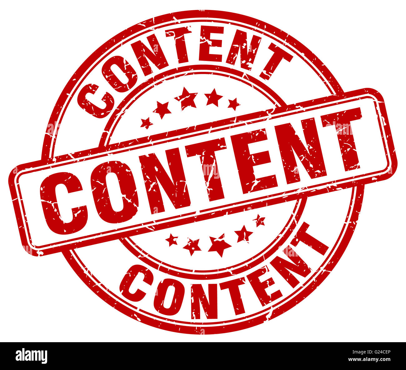 content red grunge round vintage rubber stamp Stock Photo - Alamy