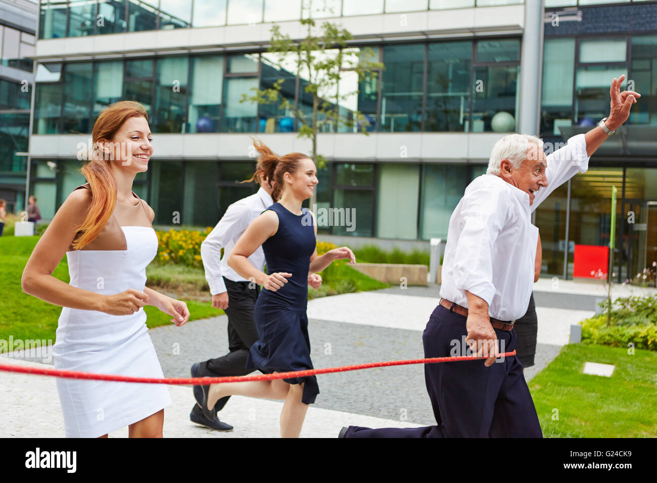 Senior line finish hi-res stock photography and images - Alamy