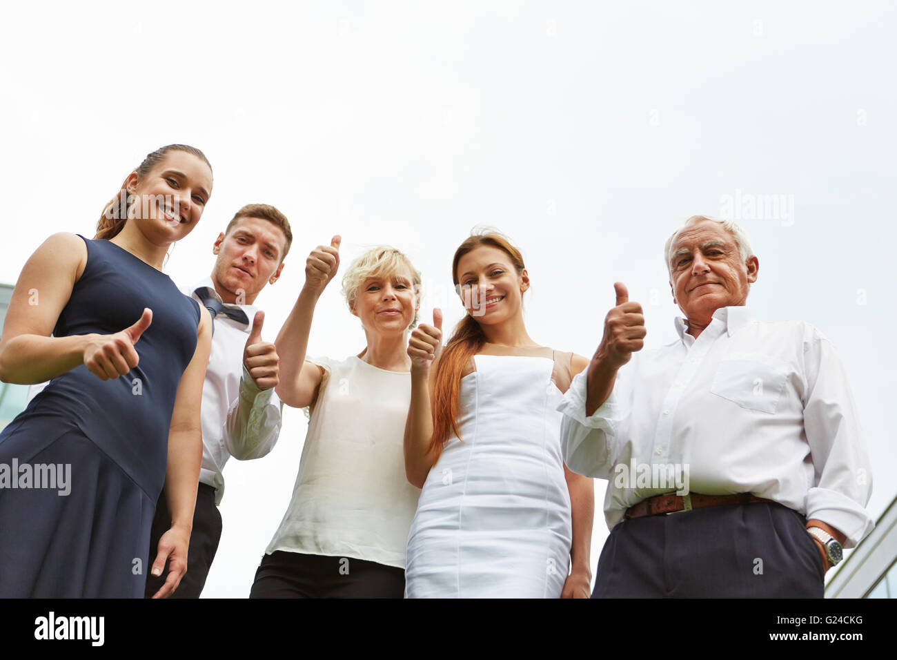 Senior positive business team hi-res stock photography and images - Alamy