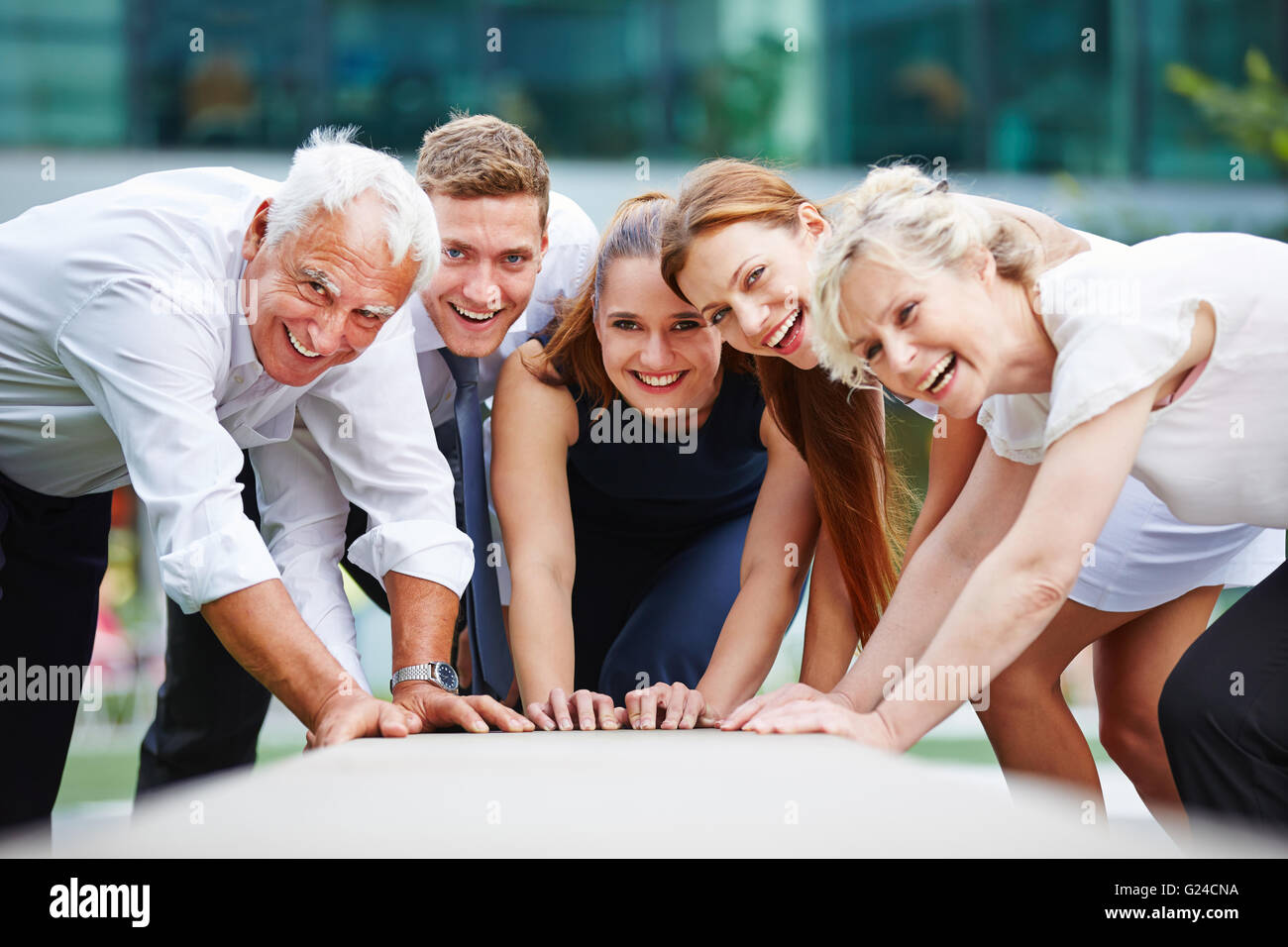 Happy cooperation hi-res stock photography and images - Alamy