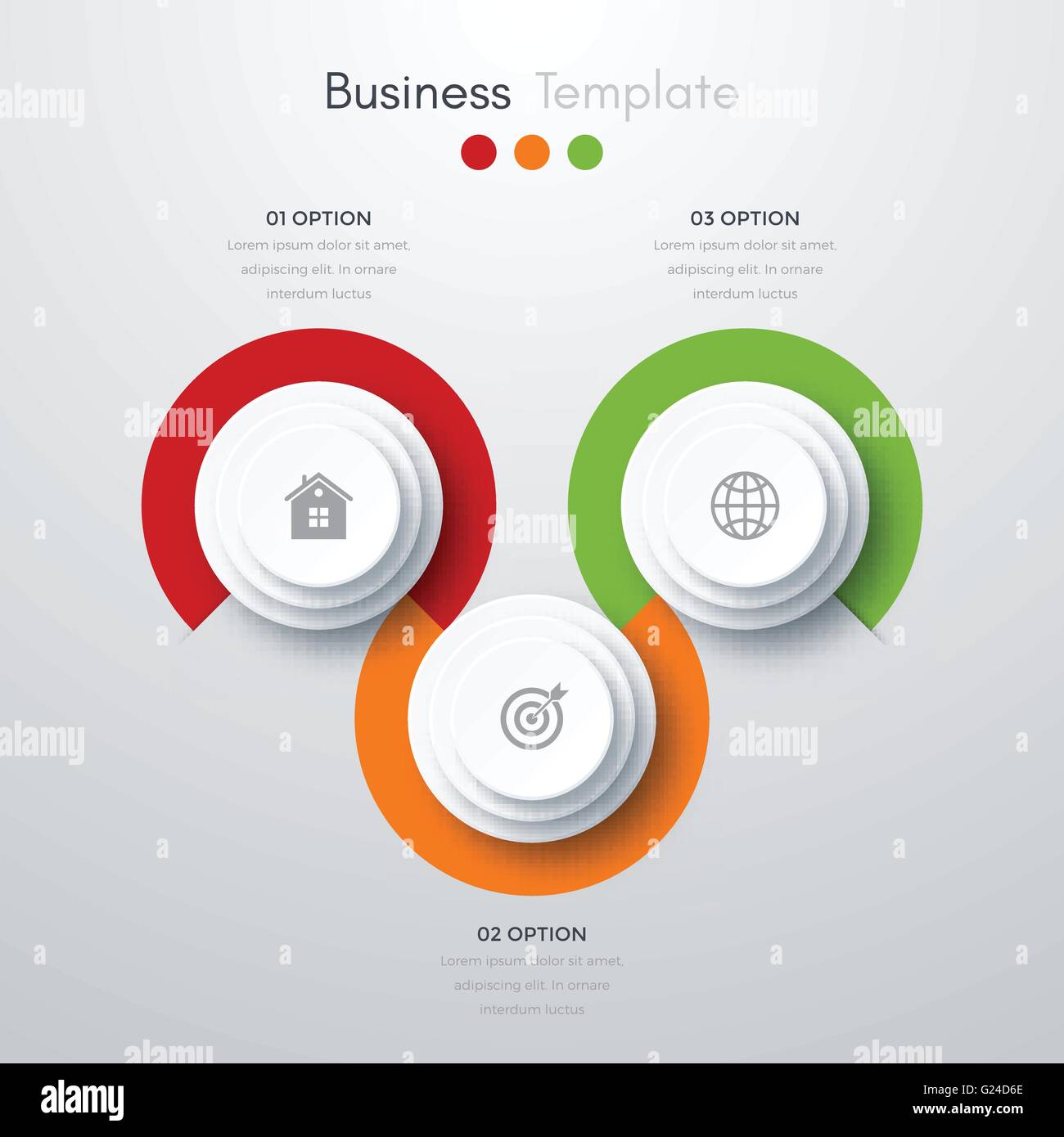 infographics three options Stock Vector Image & Art - Alamy