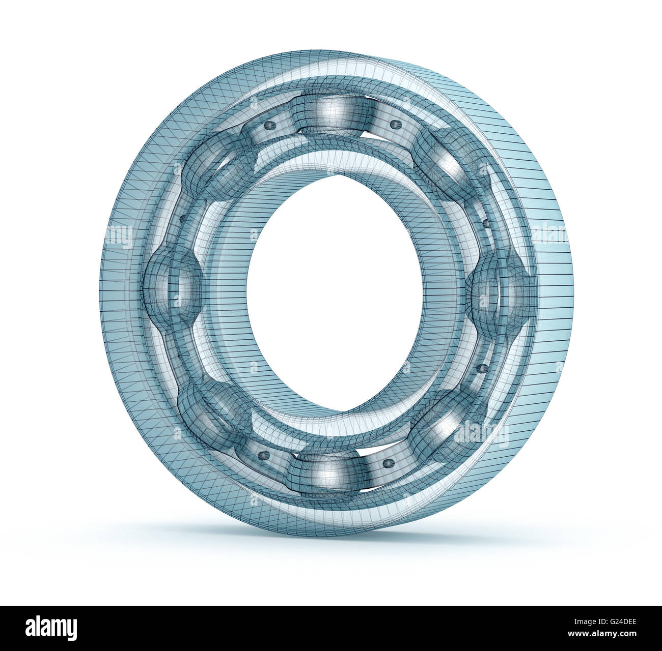 Wire bearing design, isolated on white Stock Photo - Alamy