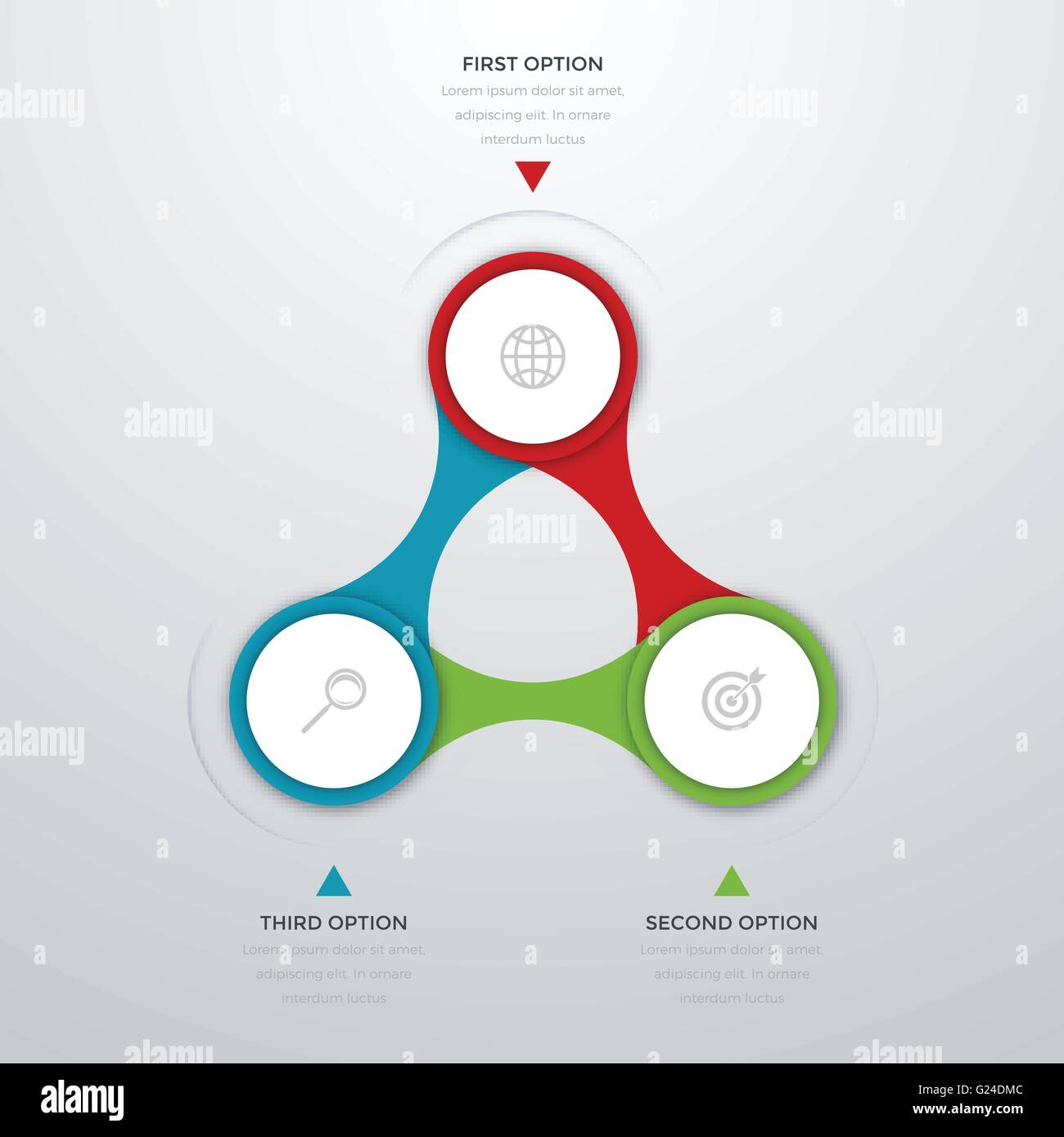 infographics three options Stock Vector Image & Art - Alamy