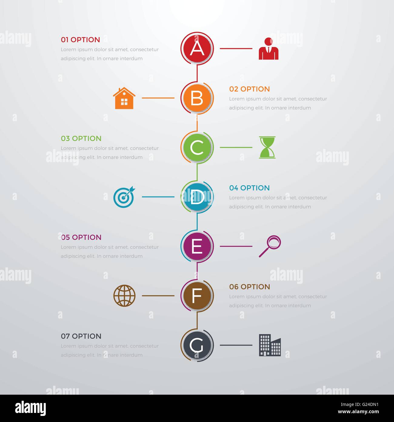 infographics timeline seven options Stock Vector Image & Art - Alamy