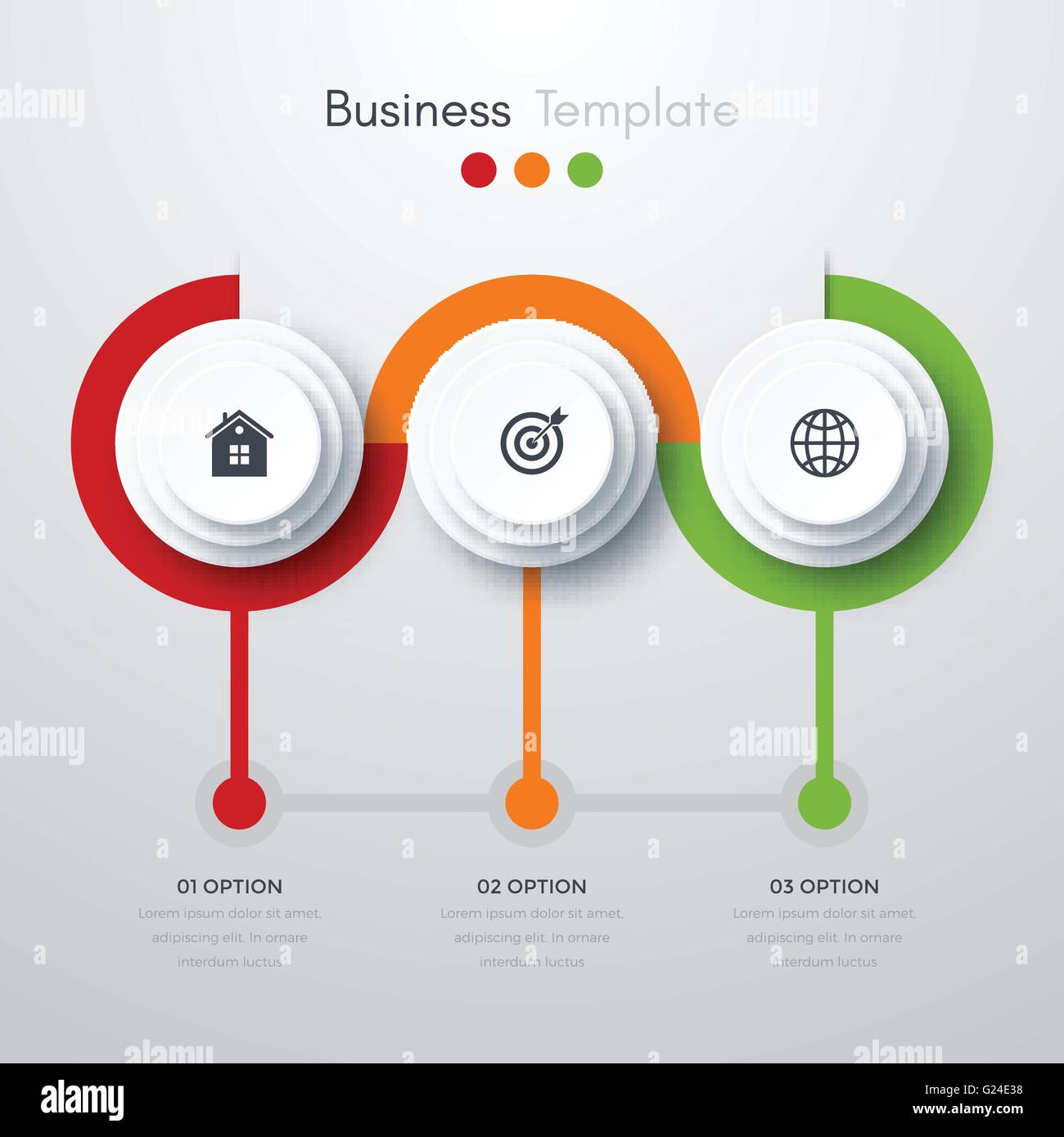 infographics three options Stock Vector Image & Art - Alamy