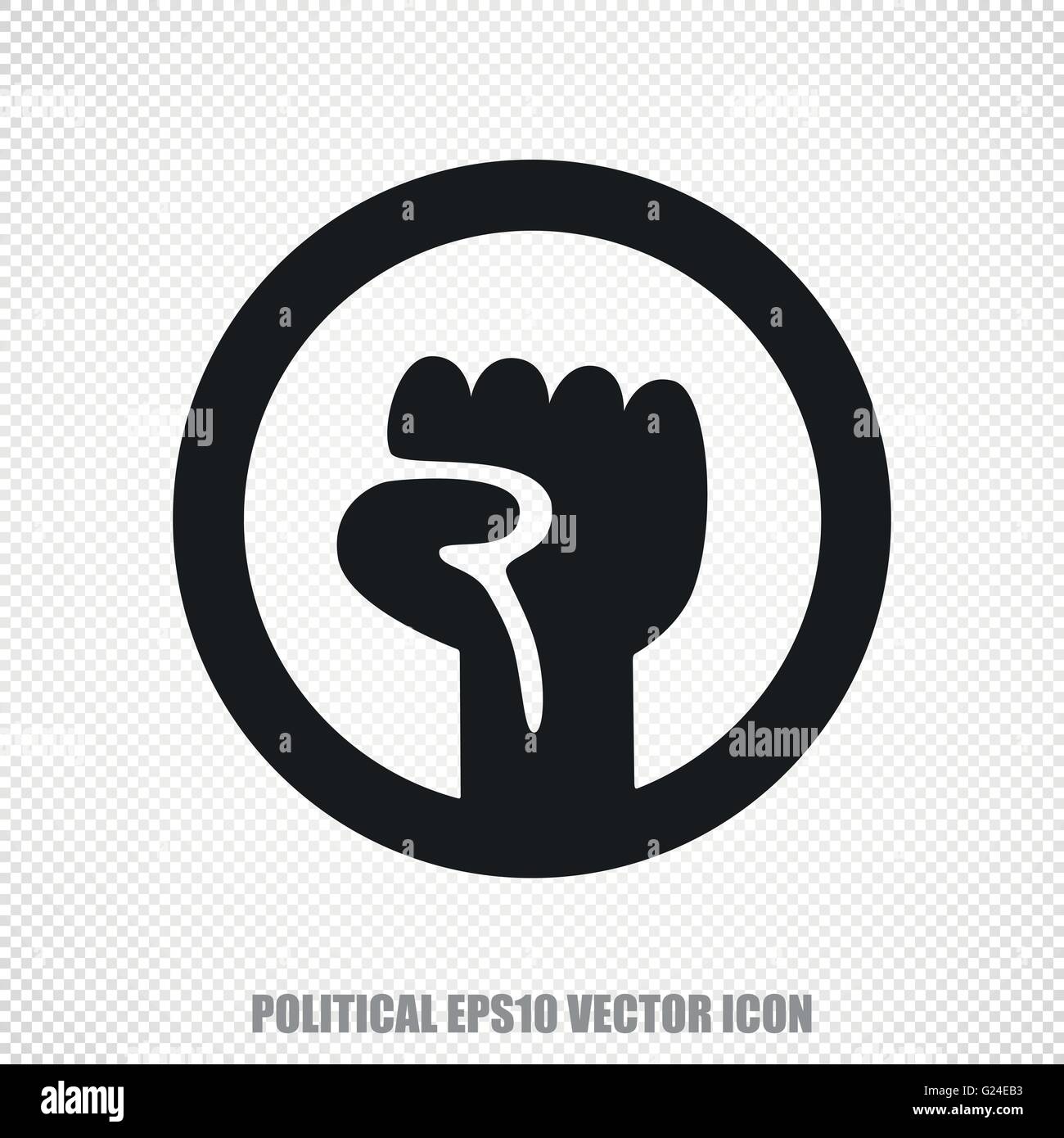 Political vector Uprising icon. Modern flat design Stock Vector Image ...