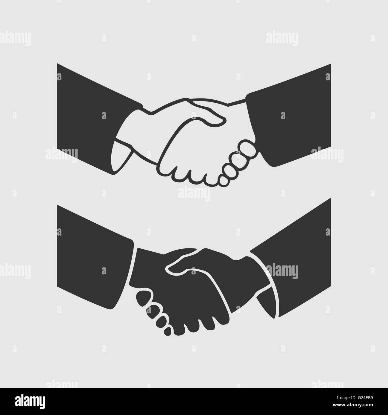 Vector Symbol Handshake Stock Vector Image & Art - Alamy
