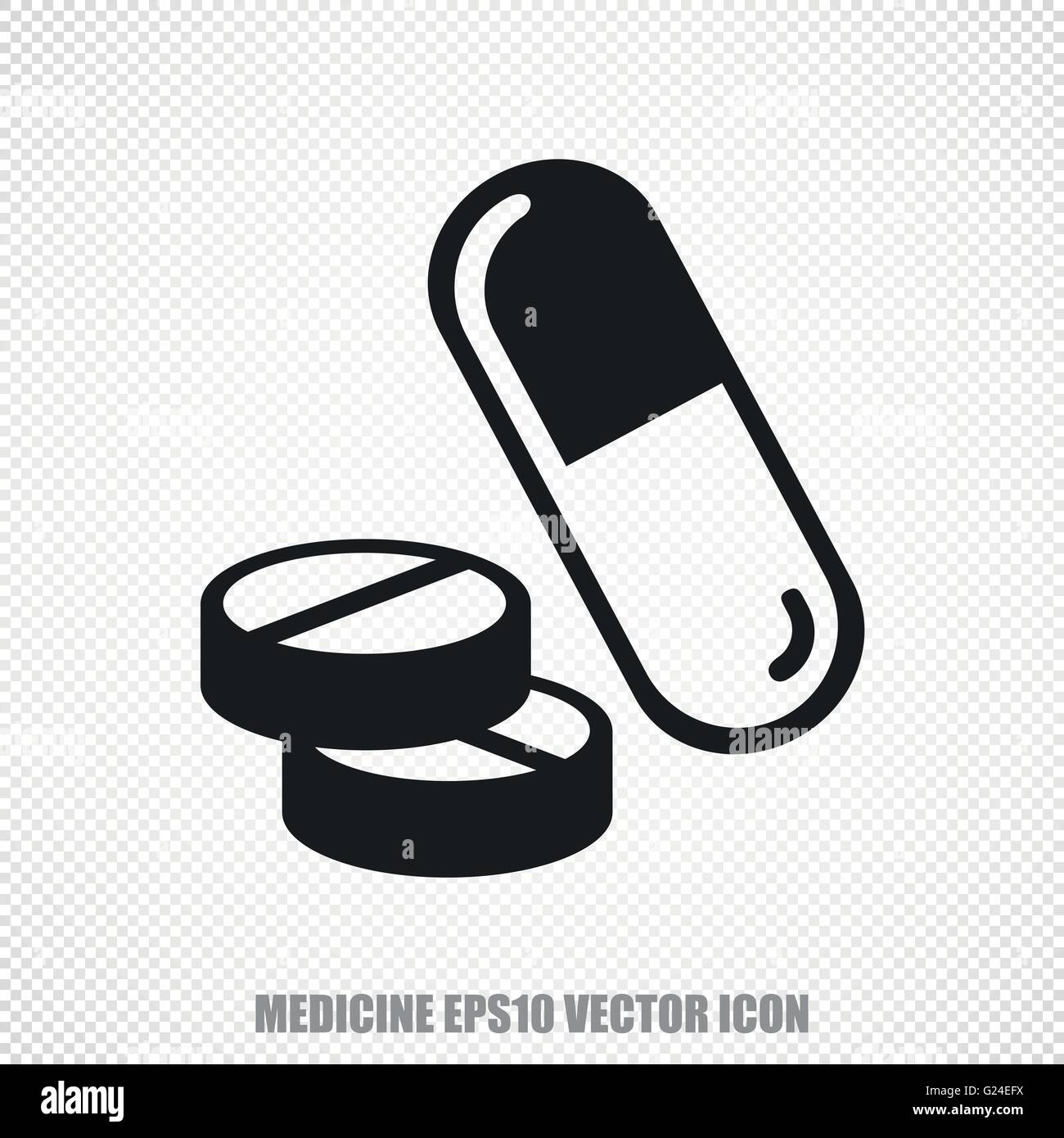 Healthcare vector Pills icon. Modern flat design Stock Vector Image ...