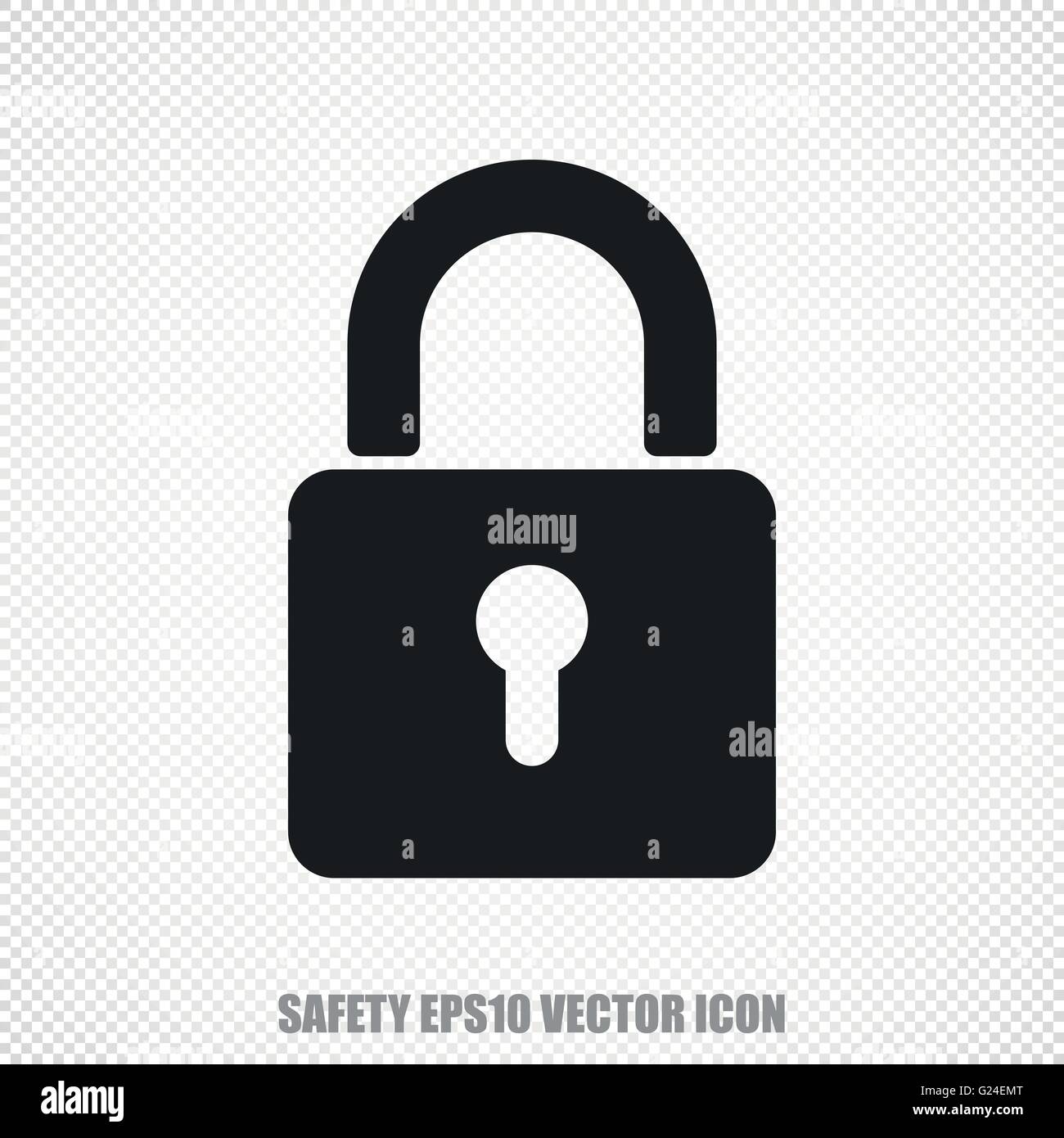 Safety vector Closed Padlock icon. Modern flat design Stock Vector ...