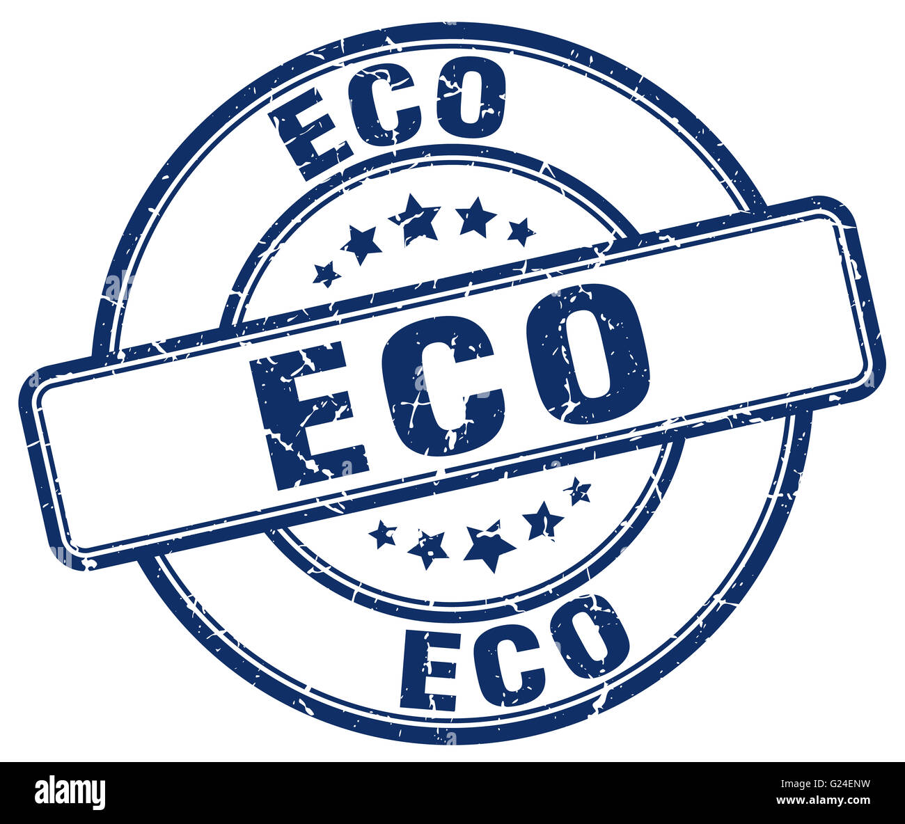 Eco blue grunge stamp hi-res stock photography and images - Alamy
