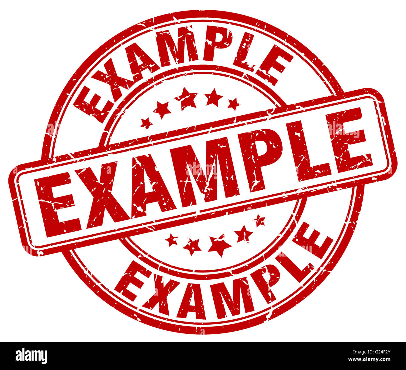 example red grunge round vintage rubber stamp Stock Photo - Alamy