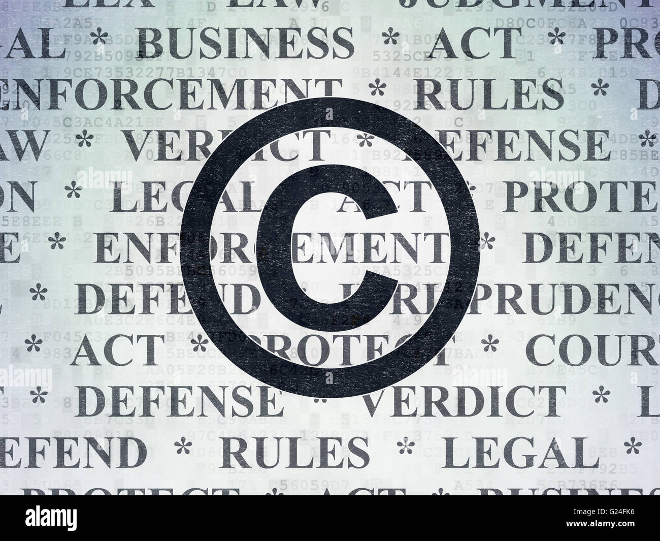 Law concept: Copyright on Digital Data Paper background Stock Photo - Alamy