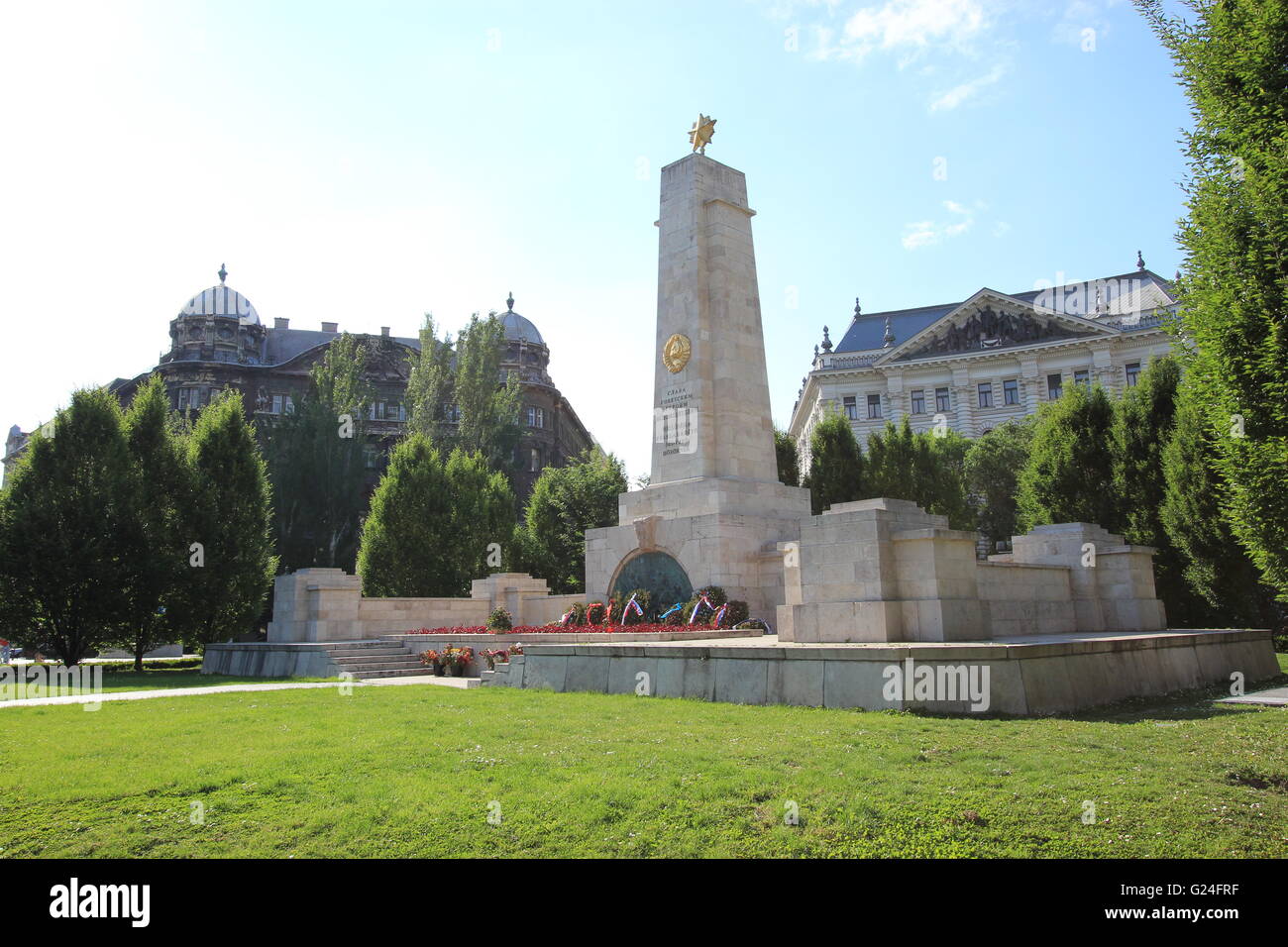 Freedom Square, Budapest, Hungary Stock Photo - Alamy