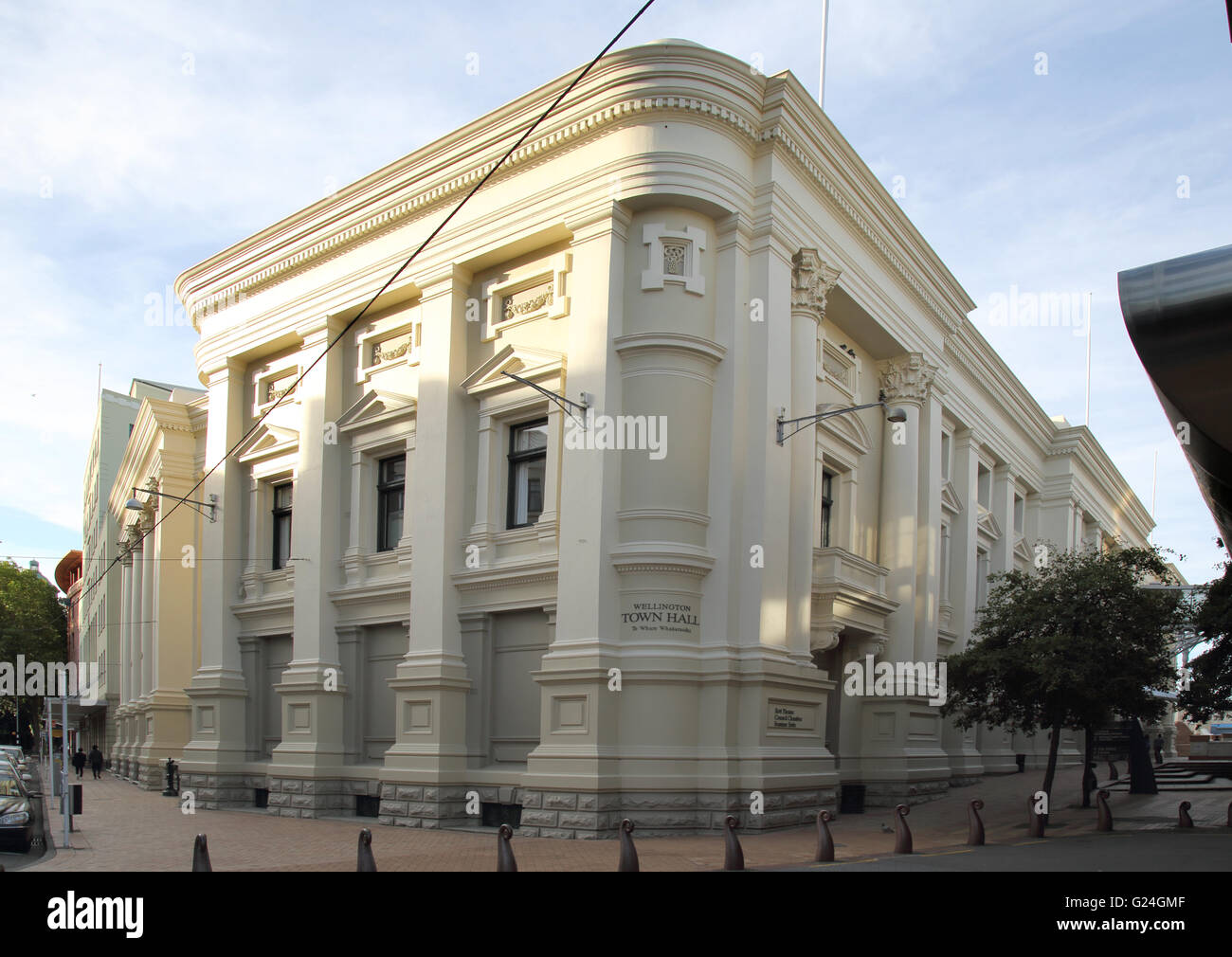 wellington town hall north island new zealand Stock Photo - Alamy