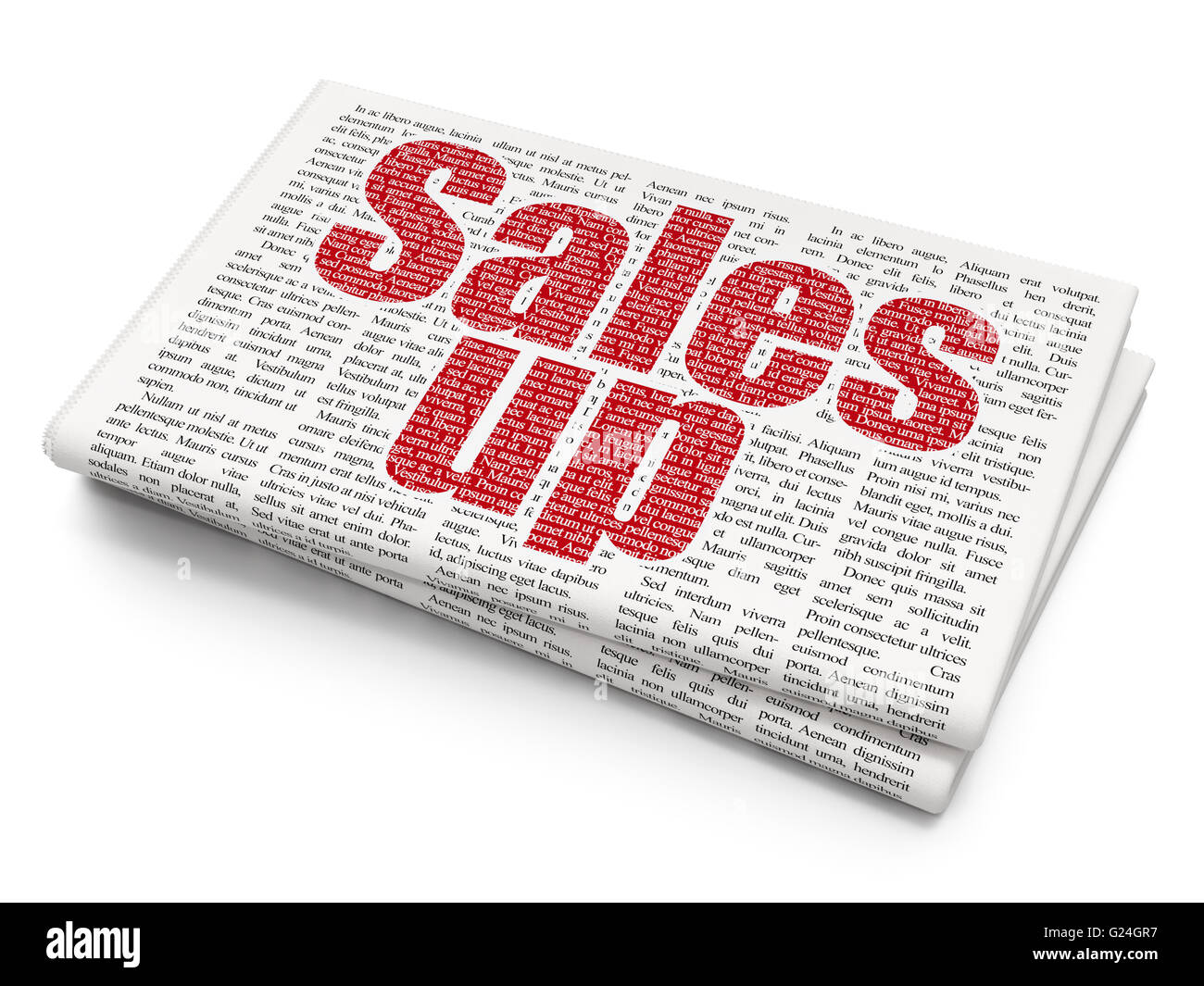 Advertising concept: Sales Up on Newspaper background Stock Photo - Alamy