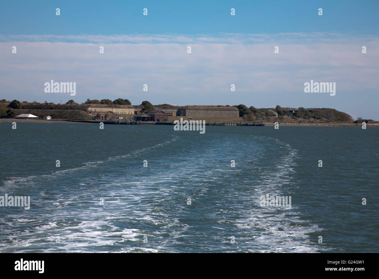 Fort Warren on Georges Island Boston Harbor Islands Massachusetts USA ...