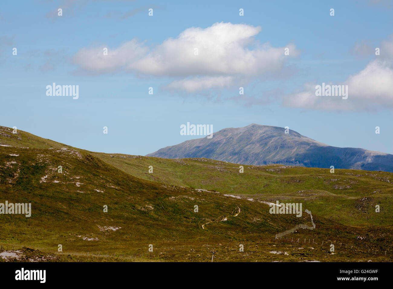A view of Canisp from Knockan Crag Assynt on the boundary of Sutherland ...