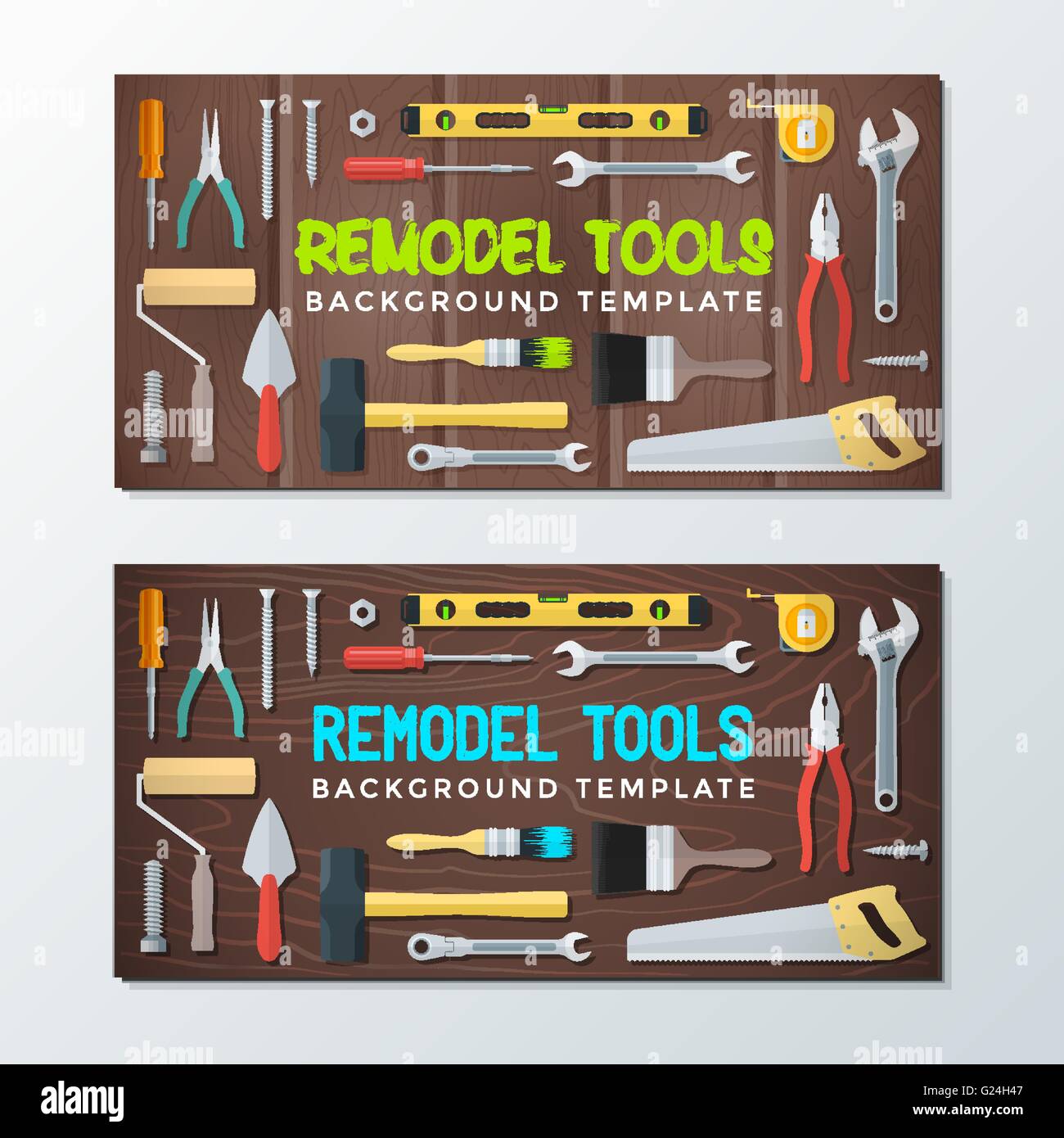vector colorful flat design various house remodel construction tools ...