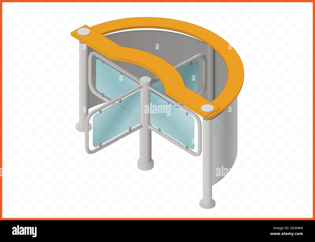 turnstile isometric perspective view Stock Vector Image & Art - Alamy