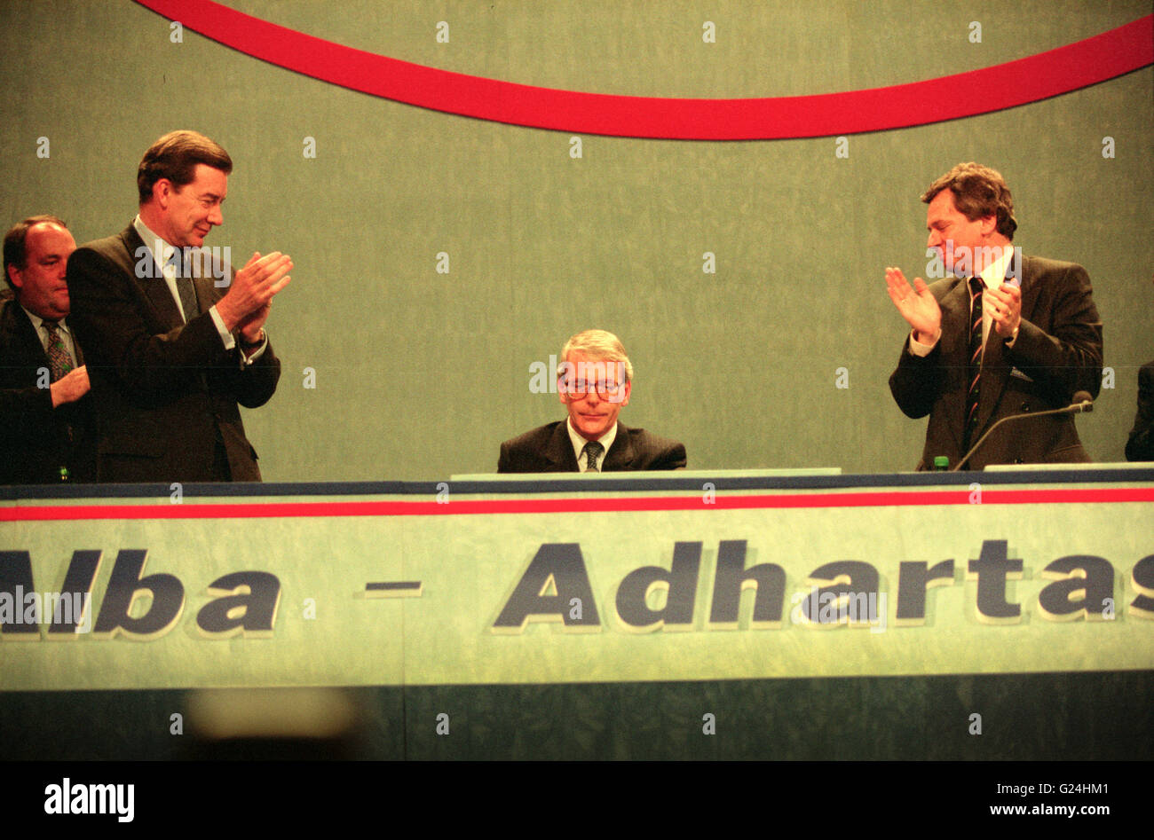 Prime Minister John Major at the Scottish Tory Conference in Perth ...