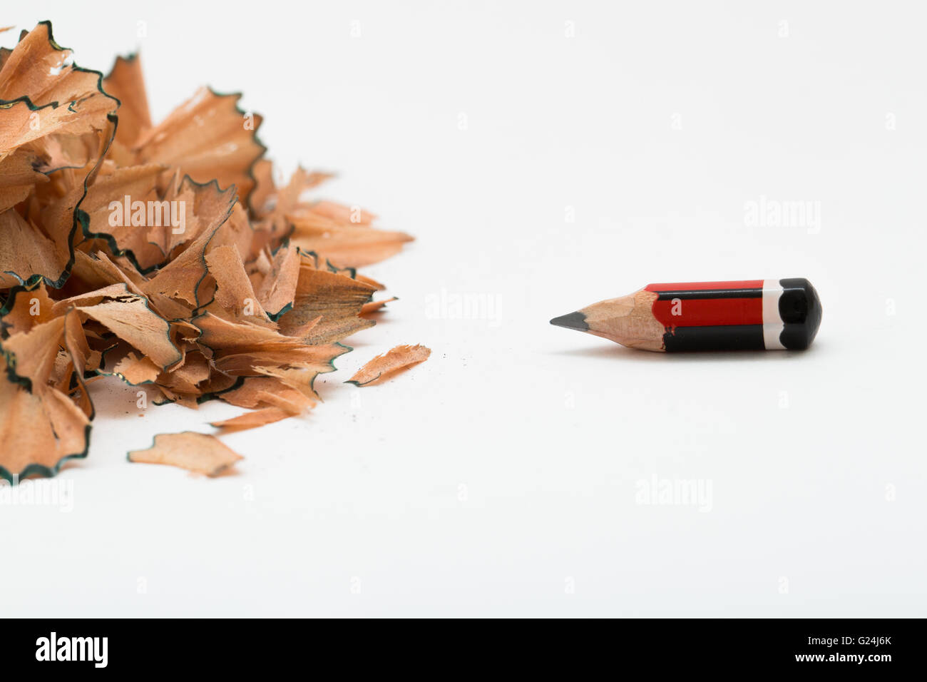 Creative art hard at work pencil and shavings Stock Photo - Alamy