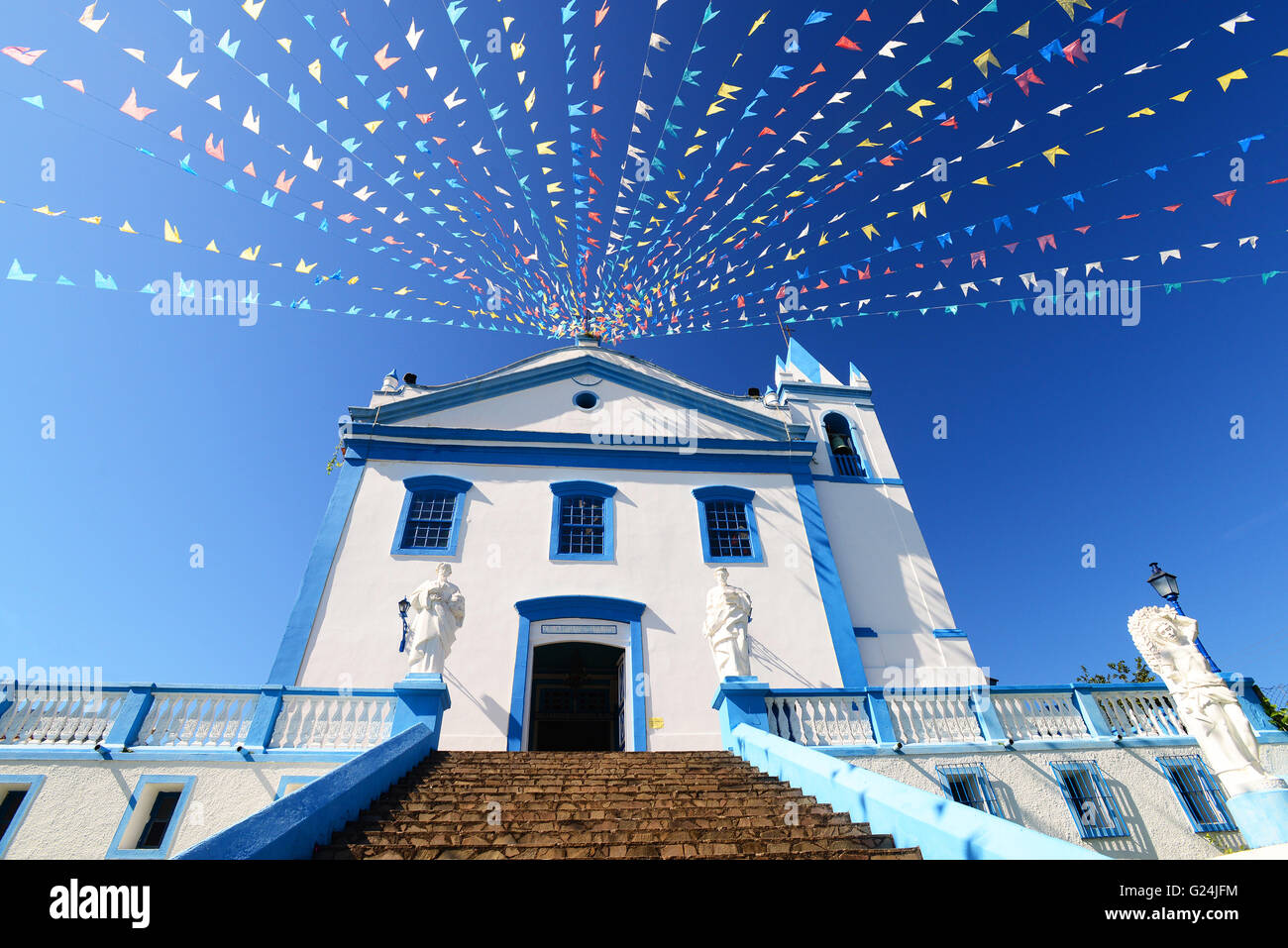 Church in Ilha Bela, Brazil Stock Photo - Alamy