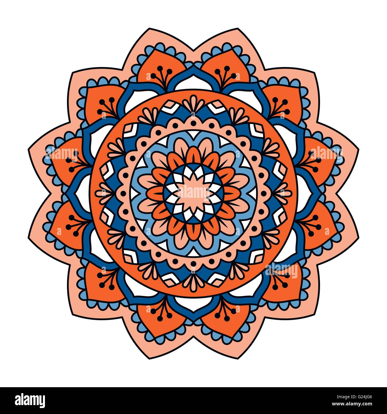 Mandala. Ornamental round pattern Stock Vector Image & Art - Alamy