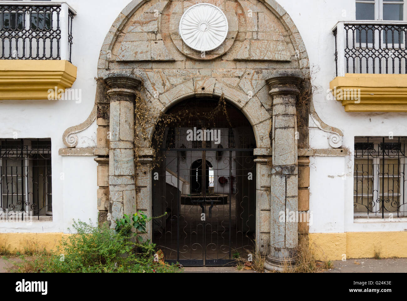 Old Secretariat building entrance, Panjim, Goa, India Stock Photo - Alamy