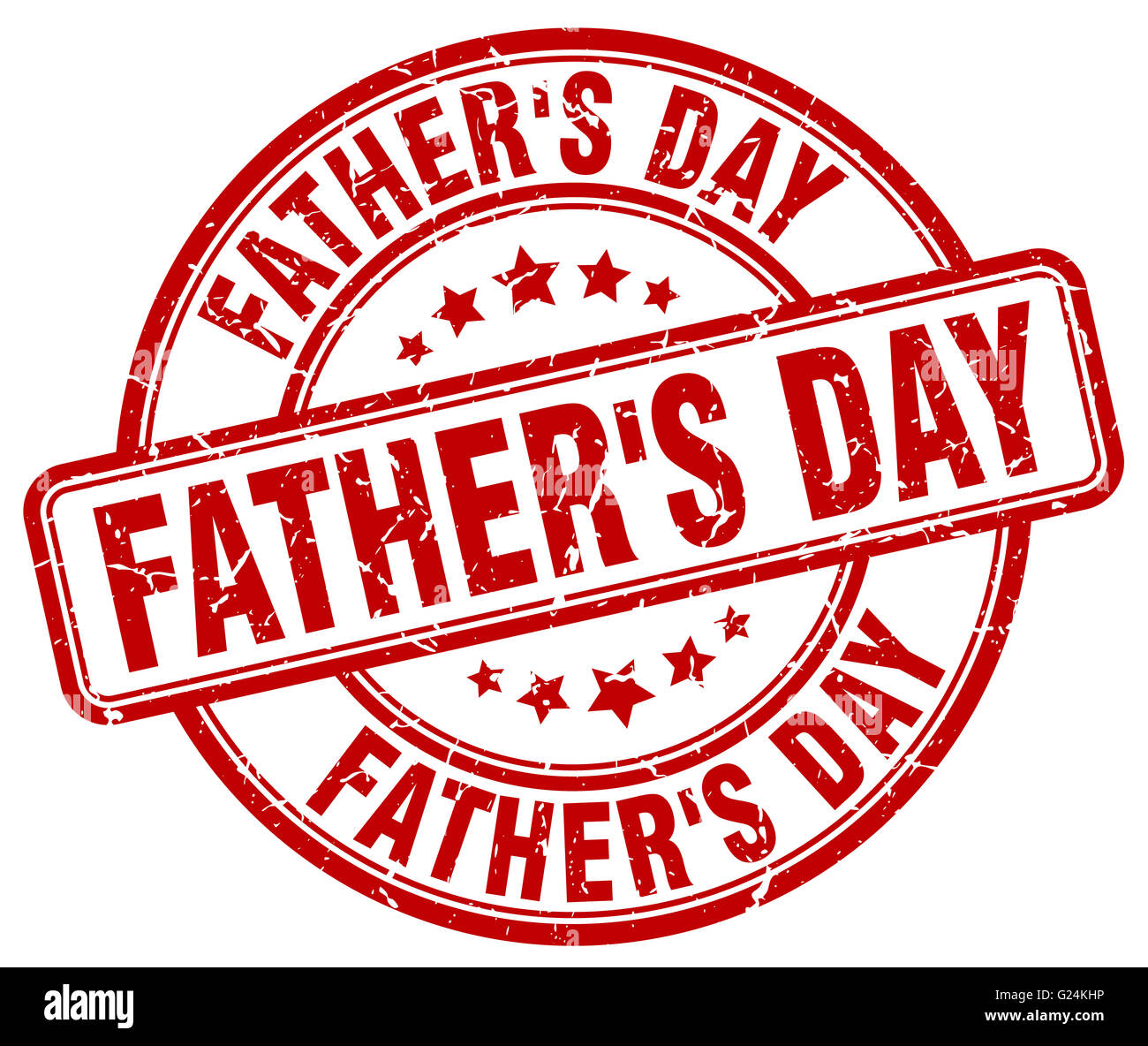 father's day red grunge round vintage rubber stamp Stock Photo - Alamy