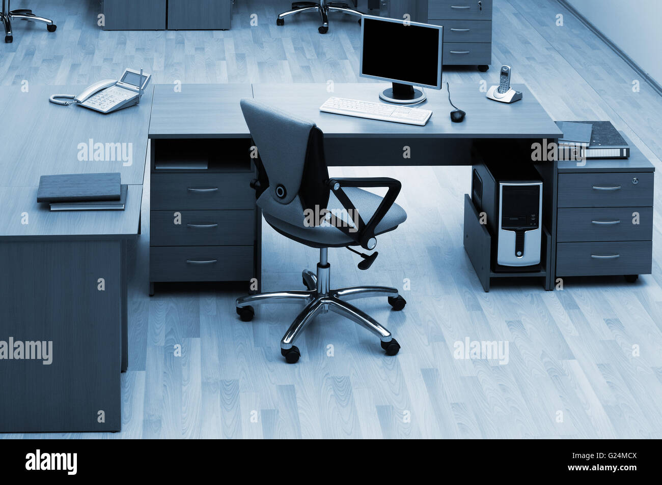 desk for work at modern and beautiful office Stock Photo - Alamy