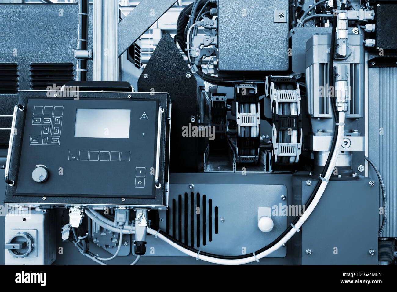 control panel of a new and modern workshop Stock Photo - Alamy