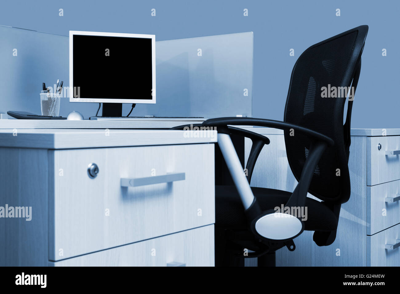 Computers keyboard in blue color hi-res stock photography and images ...