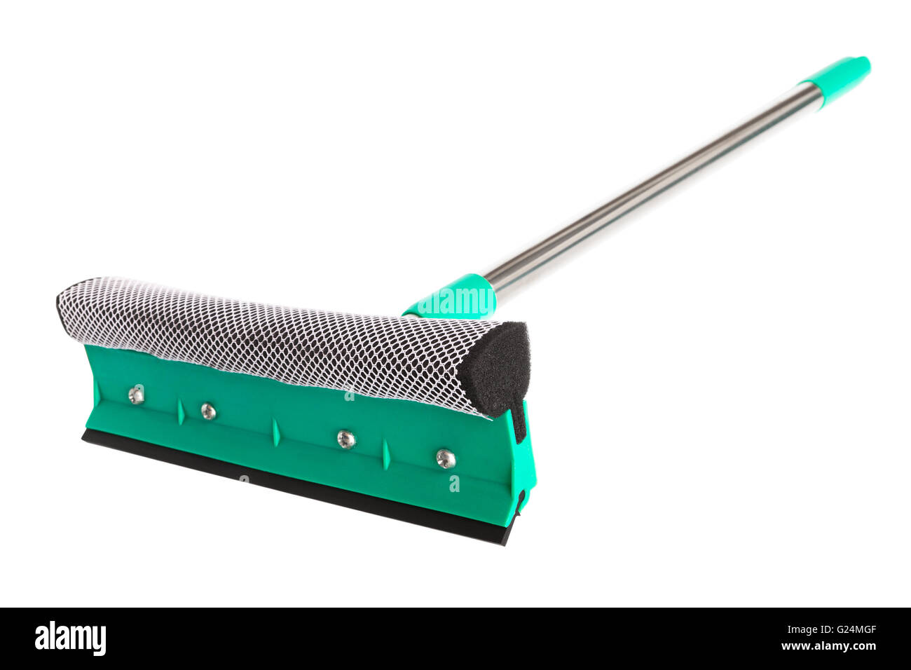 mop for cleaning windows on a white background Stock Photo - Alamy