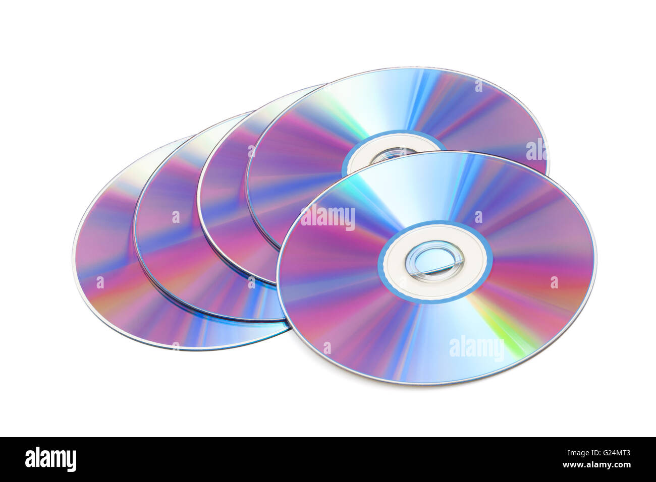 Disks heap stack Cut Out Stock Images & Pictures - Alamy