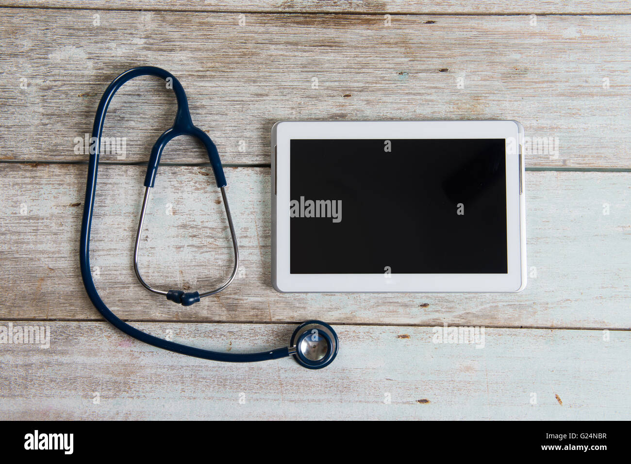 Medical tablet with screen as copy space Stock Photo - Alamy