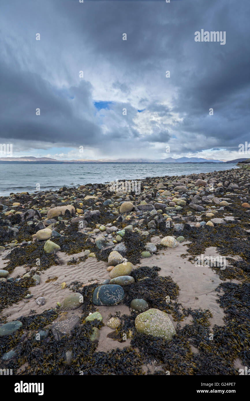 Ganavan beach near Oban, Argyll & Bute, on the west coast of Scotland ...