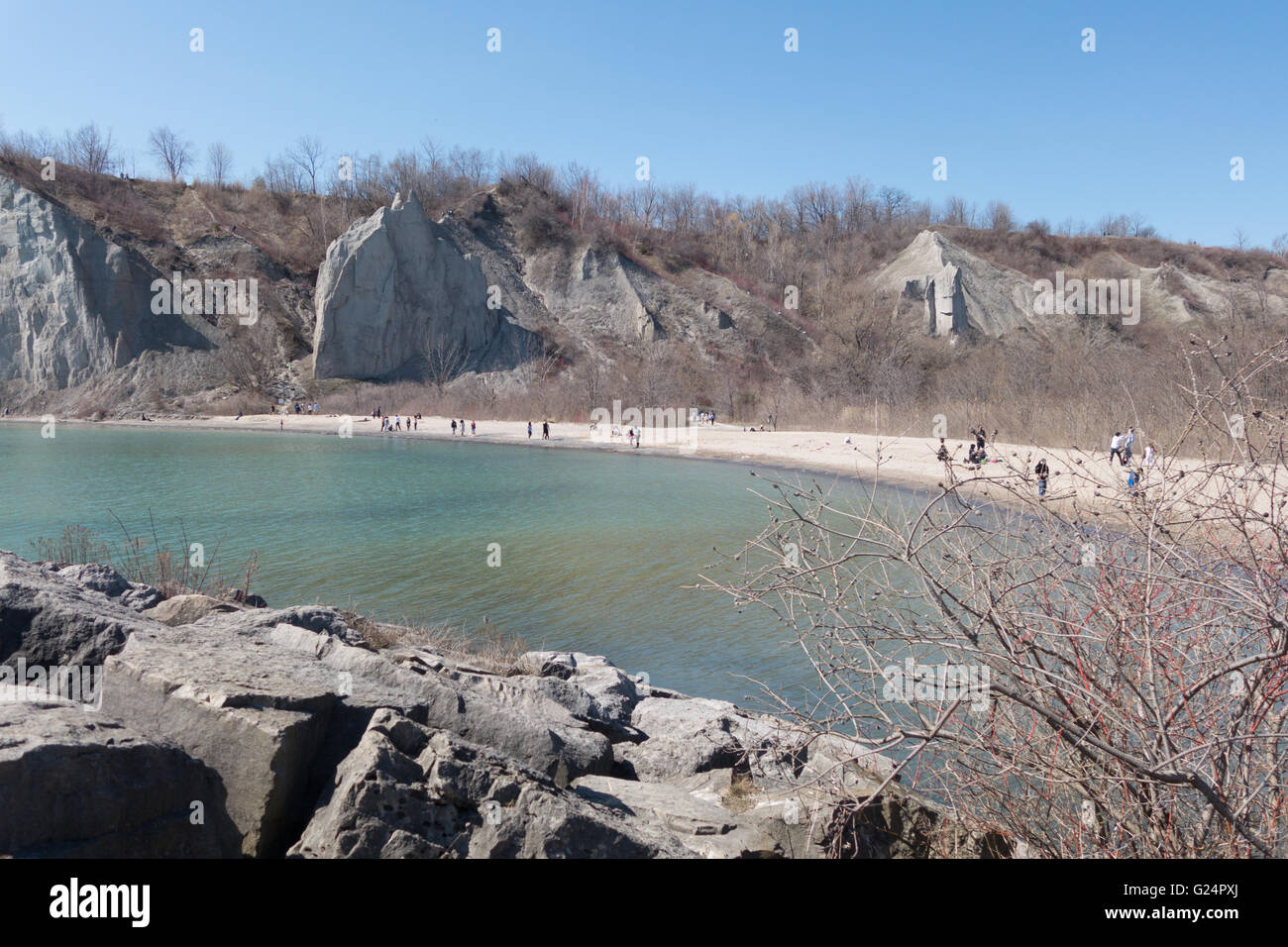 Scarborough bluffs beach Toronto Canada Stock Photo - Alamy