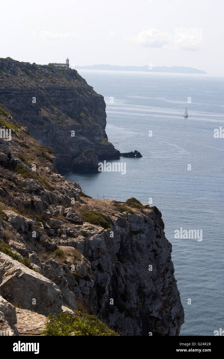 a beautiful picture of the cliffs of Palma de Mallorca with a view of ...