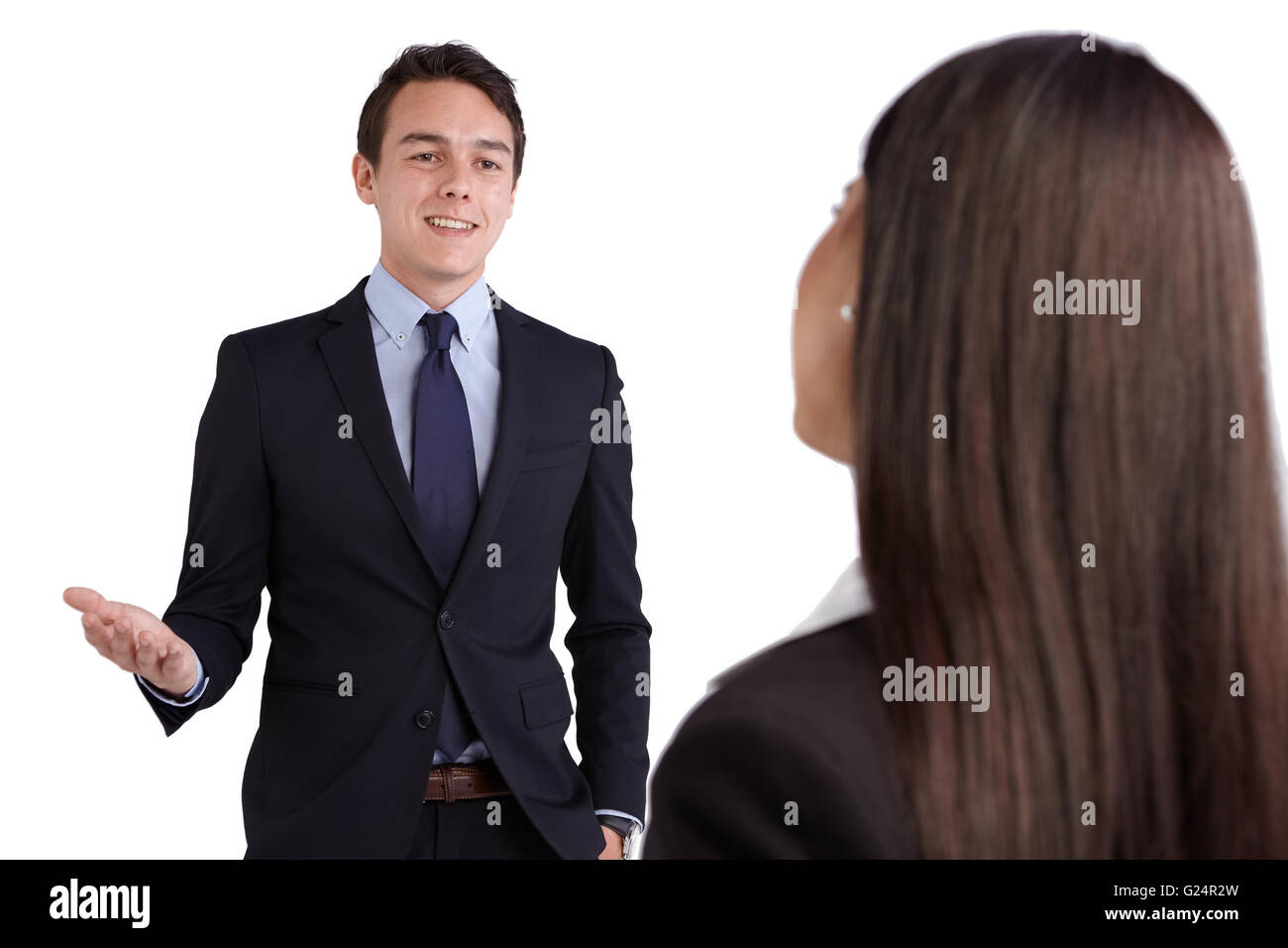 Female hand showing talking open hi-res stock photography and images ...