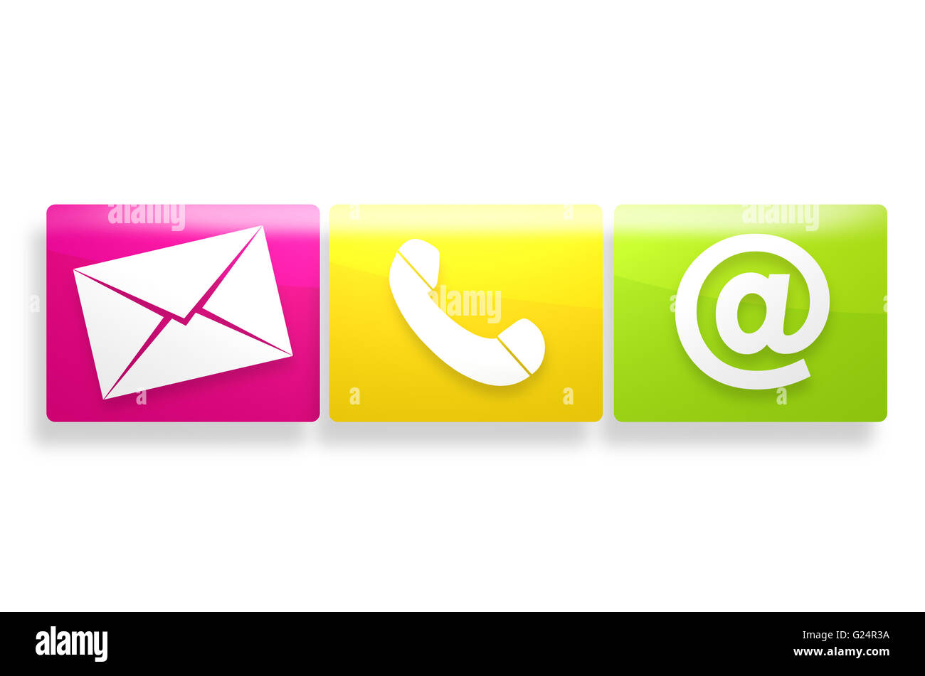 Contact symbols Cut Out Stock Images & Pictures - Alamy
