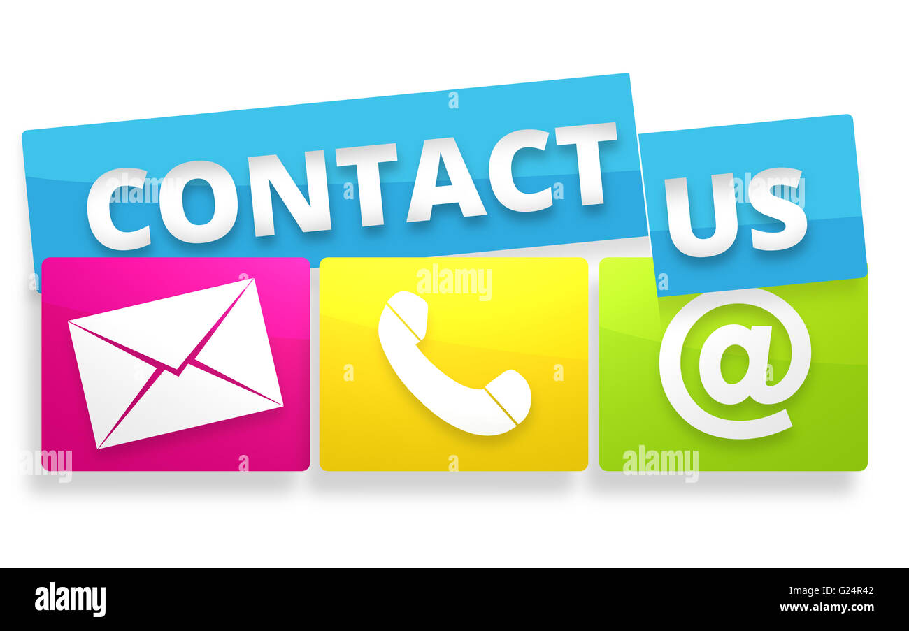 Contact symbols Cut Out Stock Images & Pictures - Alamy