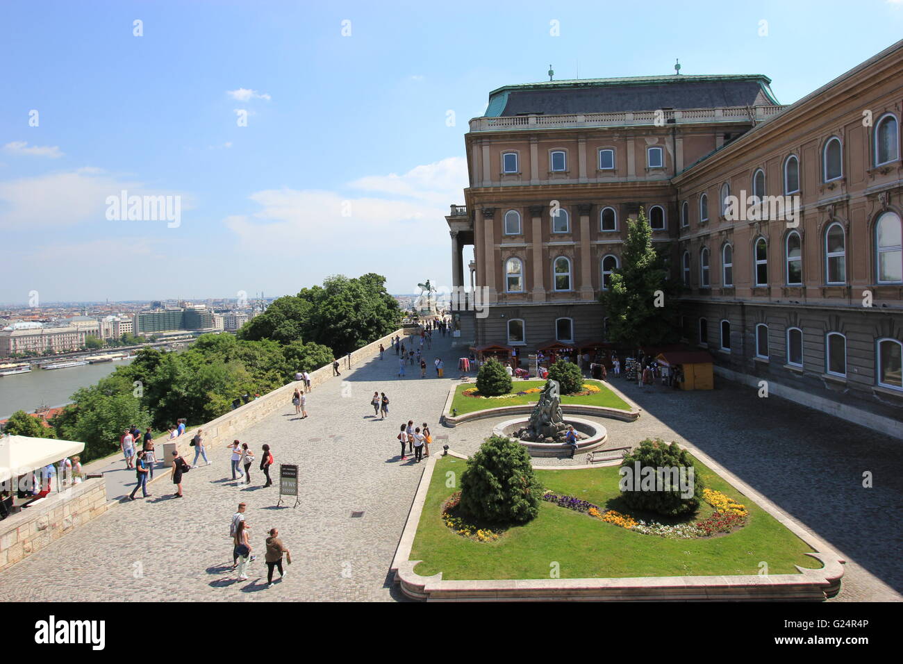 Buda Castle, Castle Hill, Danube River, Budapest, Hungary Stock Photo ...