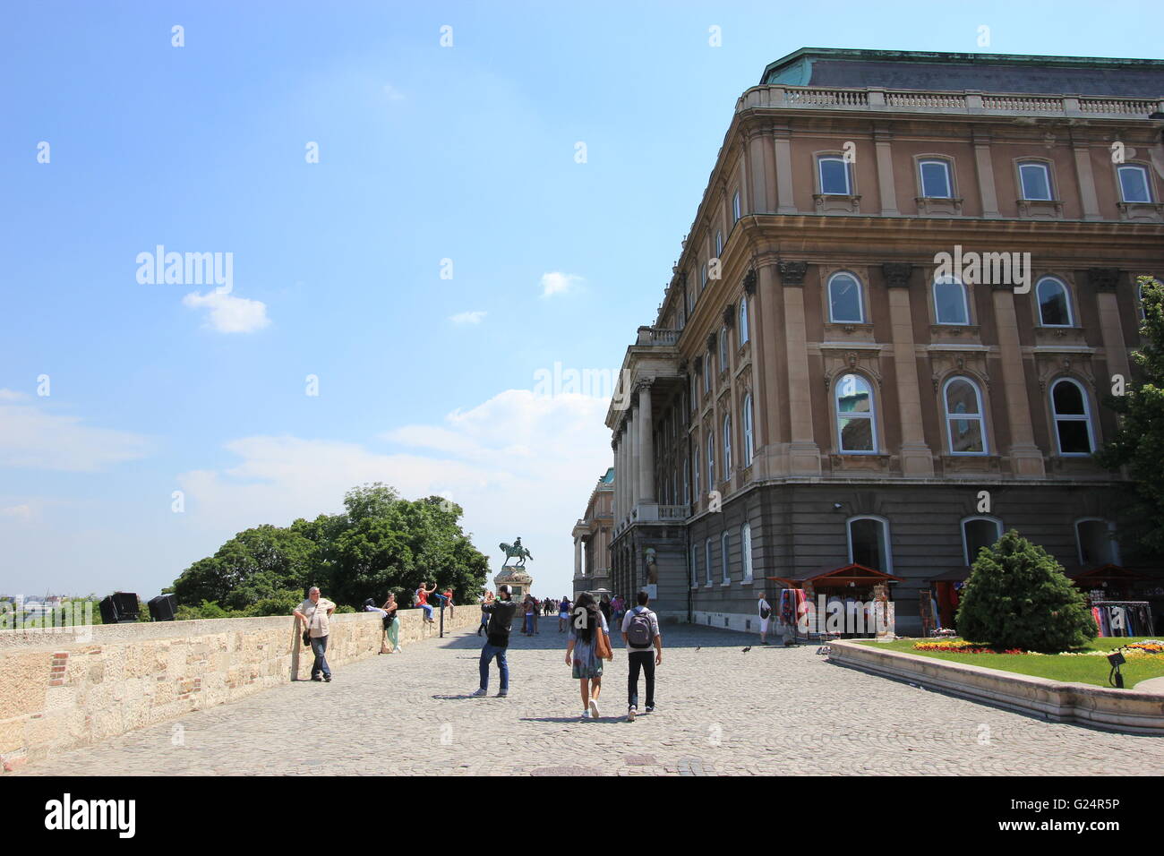 Buda Castle, Castle Hill, Danube River, Budapest, Hungary Stock Photo ...