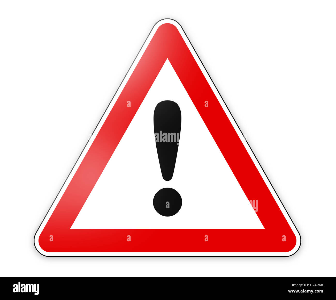 Motorists warning sign Cut Out Stock Images & Pictures - Alamy