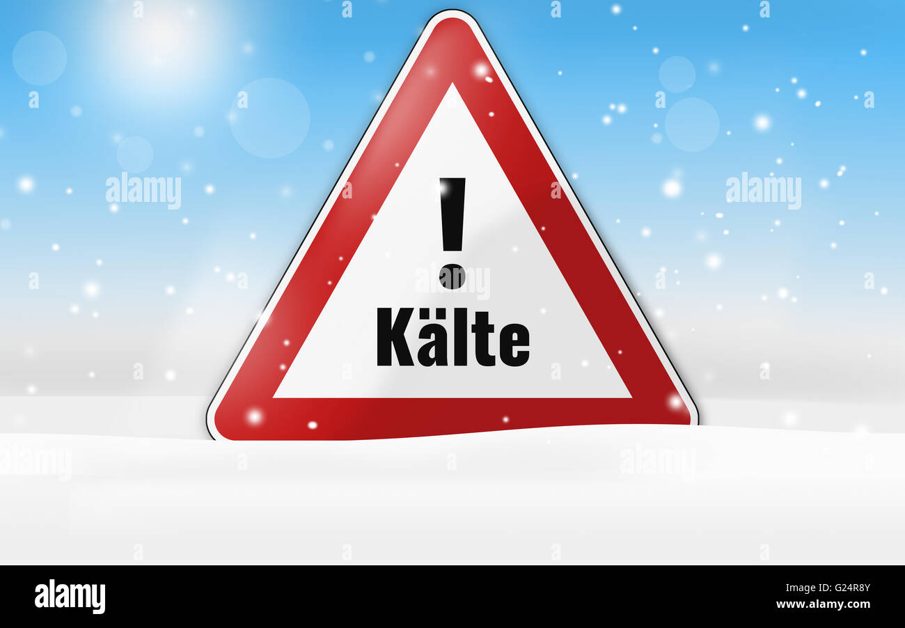 german language for cold Stock Photo - Alamy