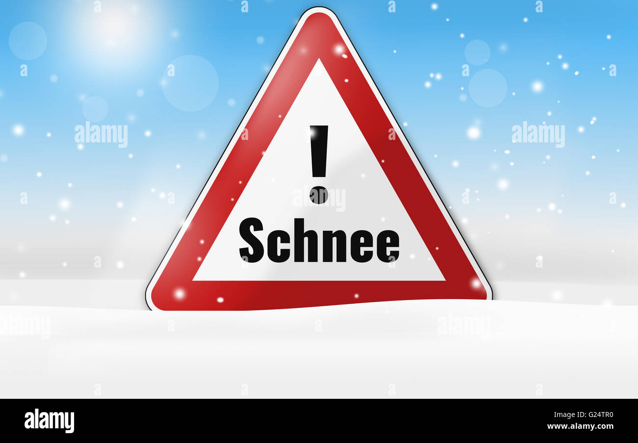 german language for snow Stock Photo - Alamy