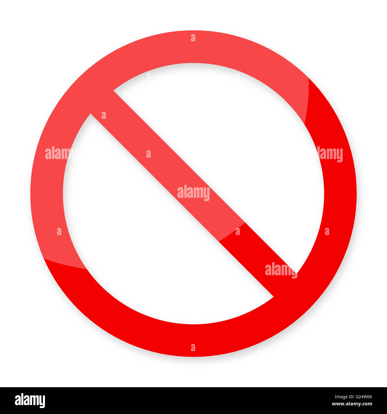 German traffic sign for ban Stock Photo - Alamy