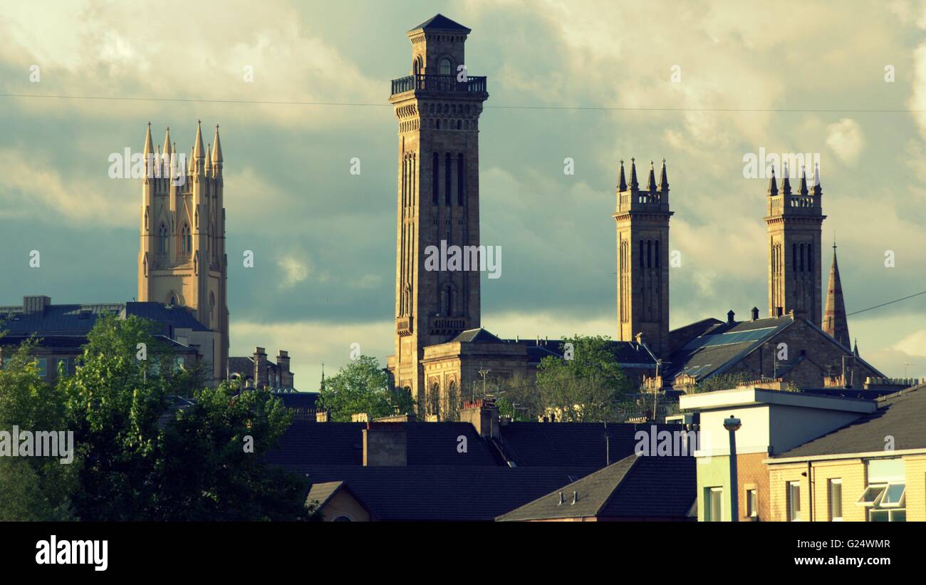 Aerial view of the church towers trinity college church Park Circus ...